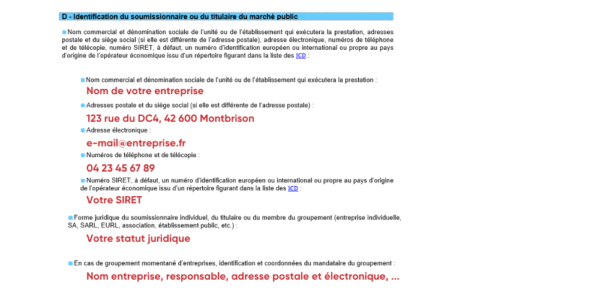 DC4 : Guide pour compléter la déclaration de sous-traitant